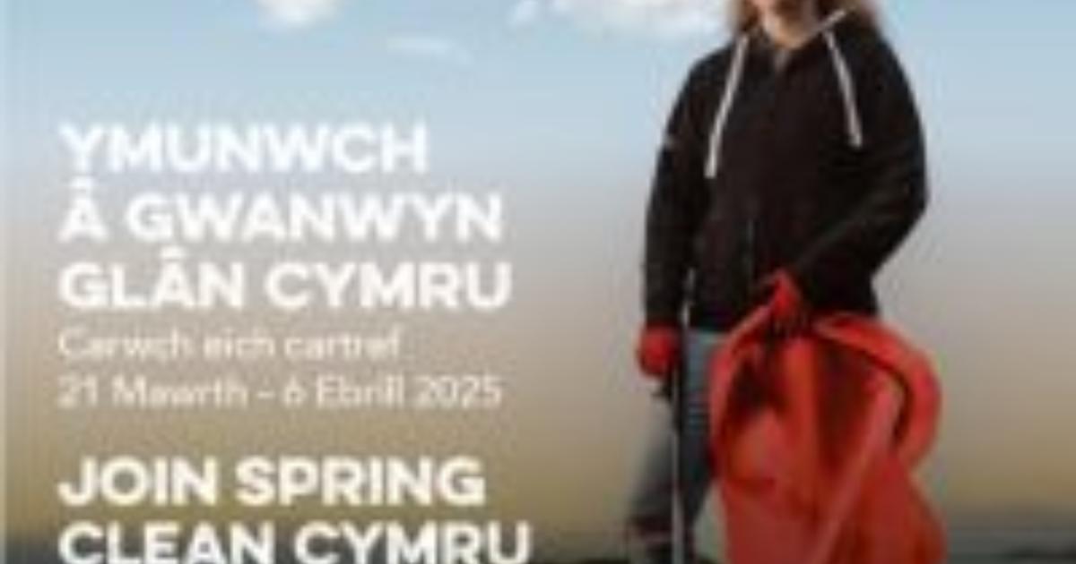 Mae Gwanwyn Glân Cymru yn dychwelyd i Bowys - Cyngor Sir Powys